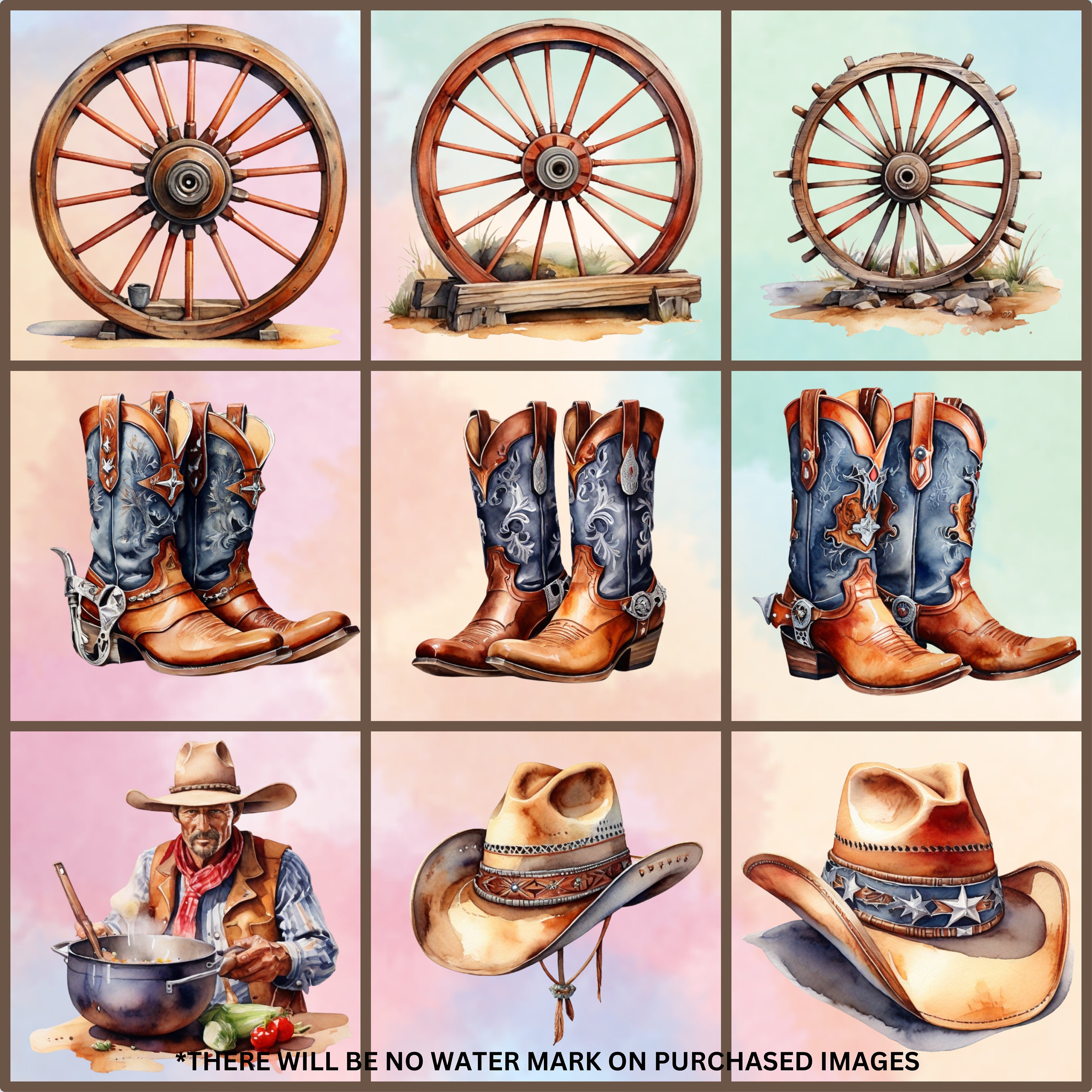 30 Cowboy Ranch Clipart, Cowboy Clipart, Ranch Clipart, Western Clipart ...
