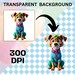 Funky Dog Clipart Bundle, Animated Dog Clipart, Funny Dog Clip Art ...