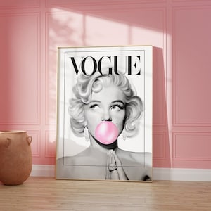 Magazine Cover Posters for Soft Interior Colors, Wall Art Print, Wall ...