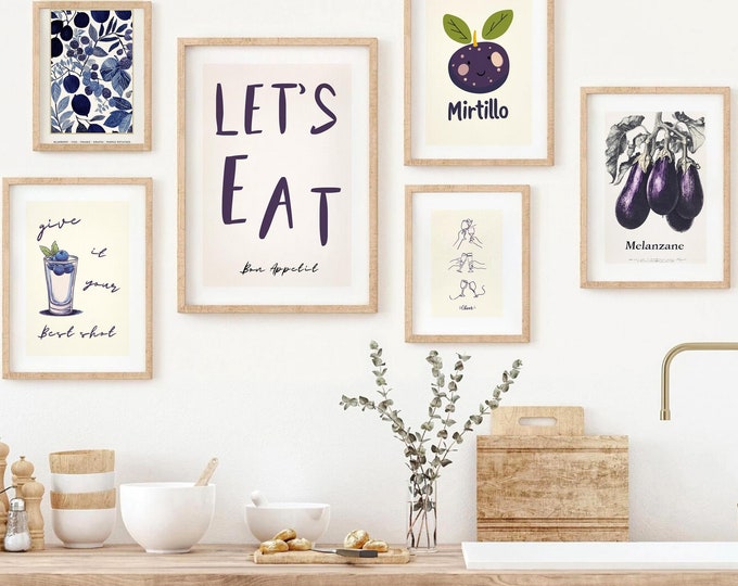 Kitchen Wall Art, Kitchen Wall, Trendy Posters, Kitchen Gallery Set ...