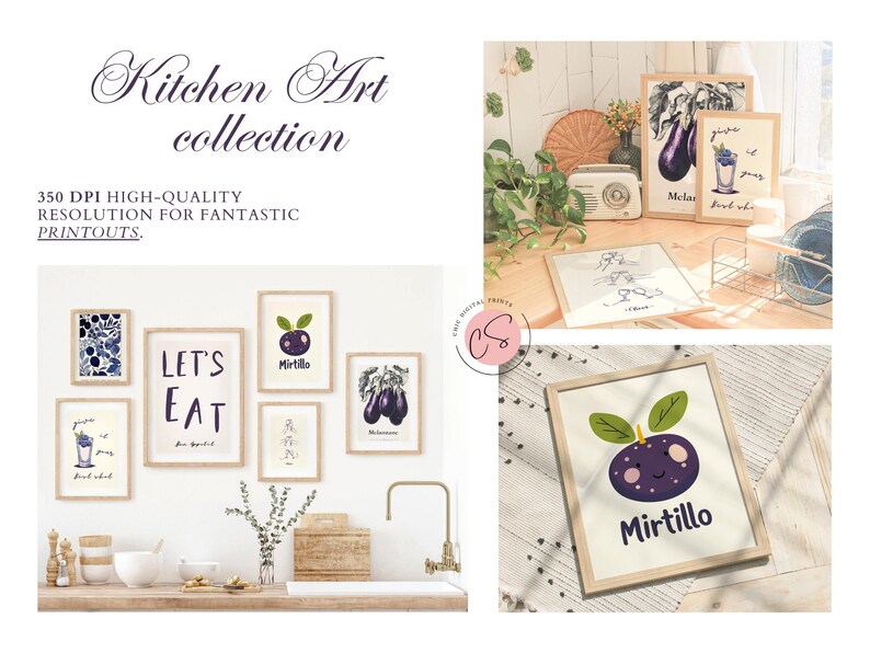 Kitchen Wall Art, Kitchen Wall, Trendy Posters, Kitchen Gallery Set ...
