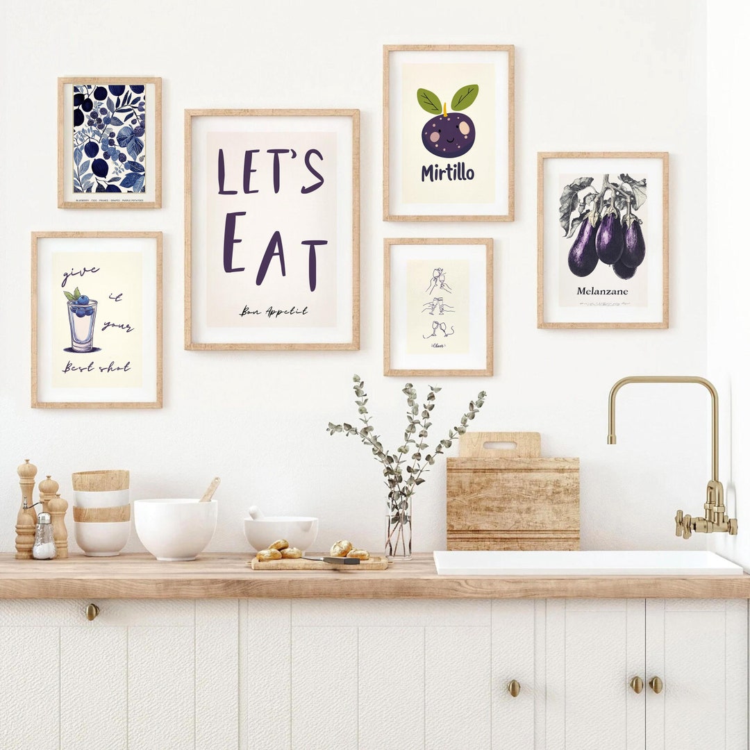 Kitchen Wall Art, Kitchen Wall, Trendy Posters, Kitchen Gallery Set ...