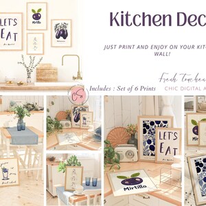 Kitchen Wall Art, Kitchen Wall, Trendy Posters, Kitchen Gallery Set ...