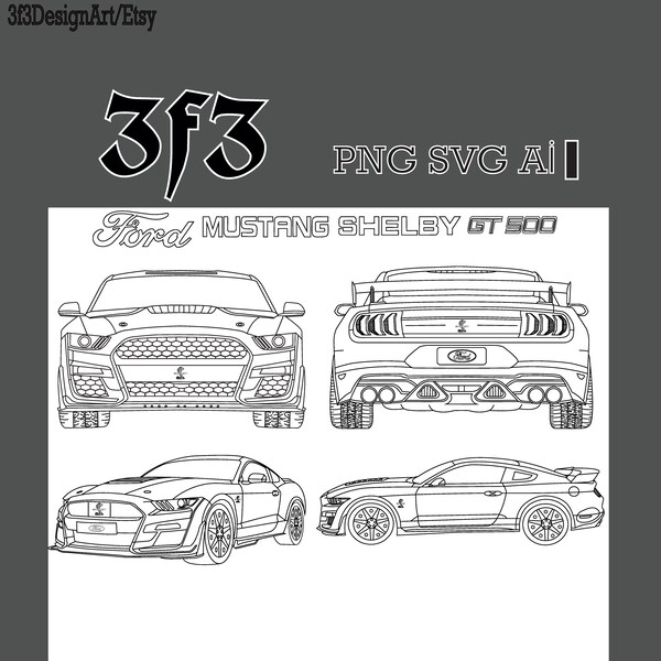 Ford Mustang Cnc File - Etsy