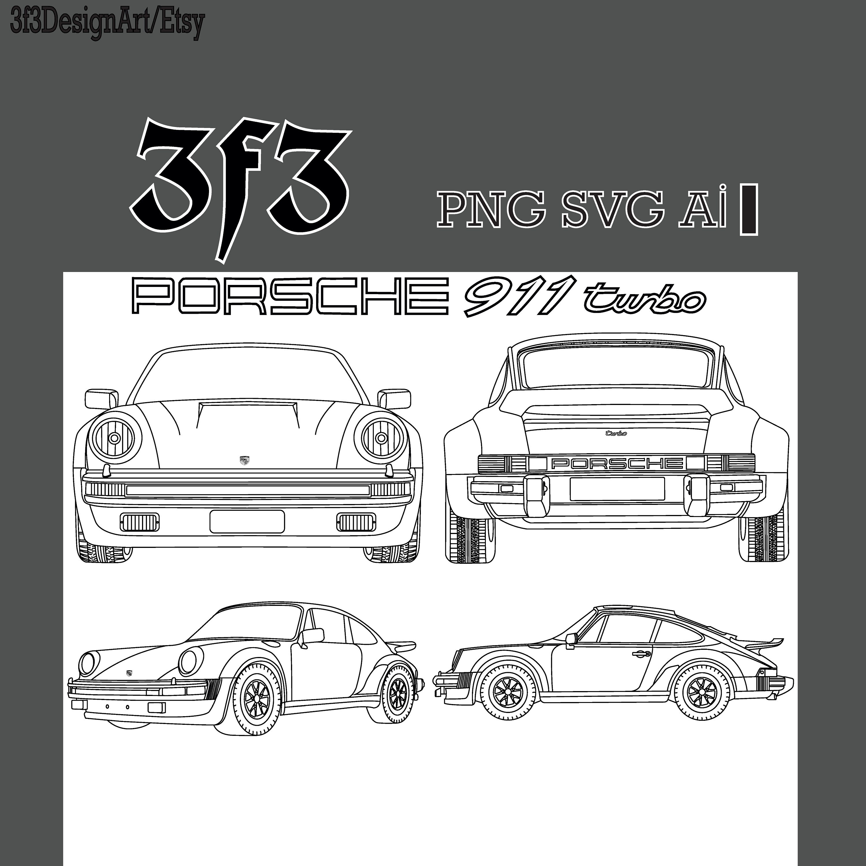 German Car Vector File .ai .svg .png Silhouette Laser Cut Cnc - Etsy