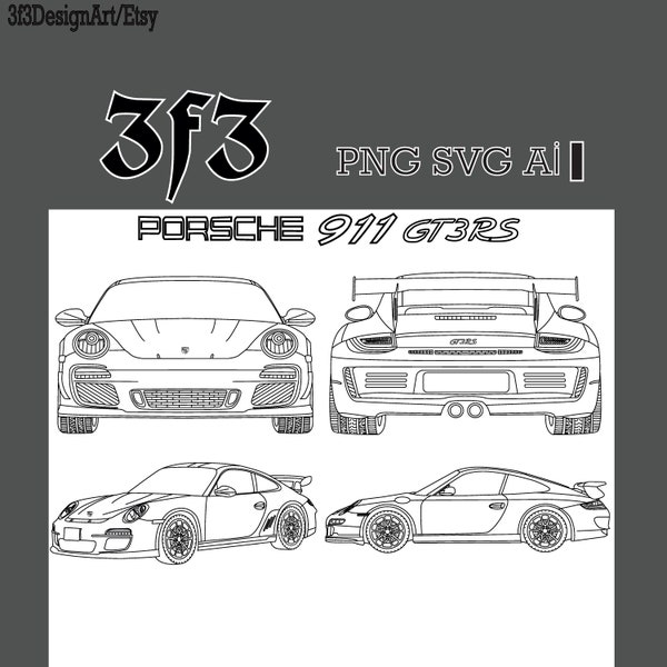 Porsche 911 Gt3 Png - Etsy