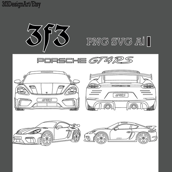 Porsche Cayman Logo Svg - Etsy