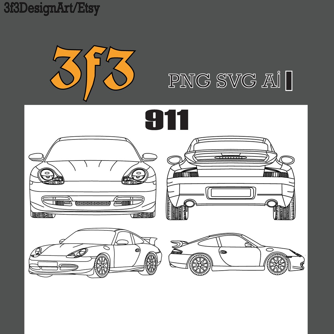 German Sport Car Vector File .ai .png .svg Race Car - Etsy UK