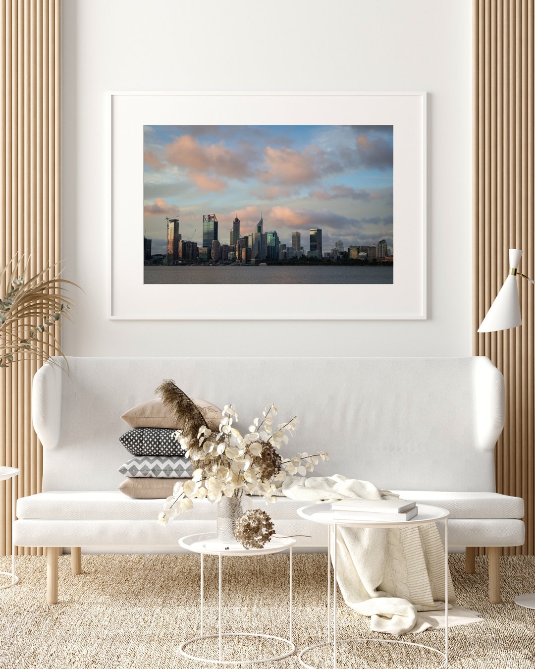 City Foreshore, Printable Wall Art - Sunset Digital Print, Desktop ...