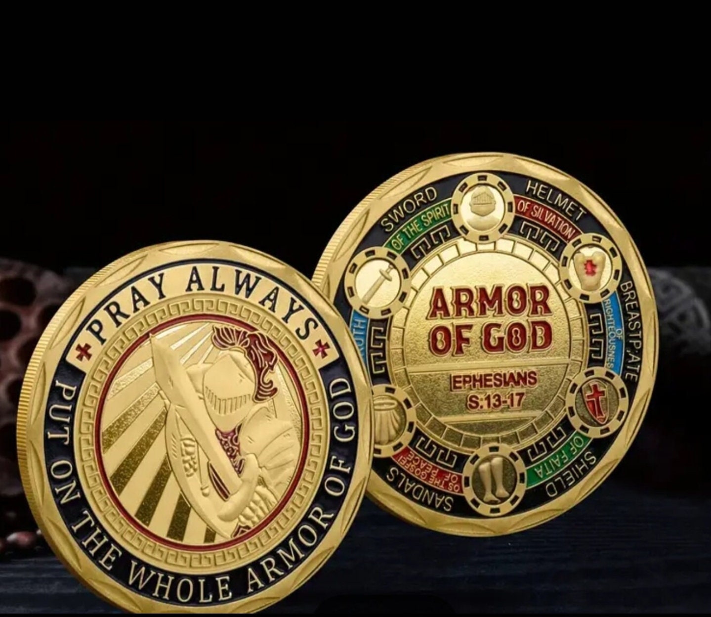 Full Armor of God Collectable Coin - Etsy