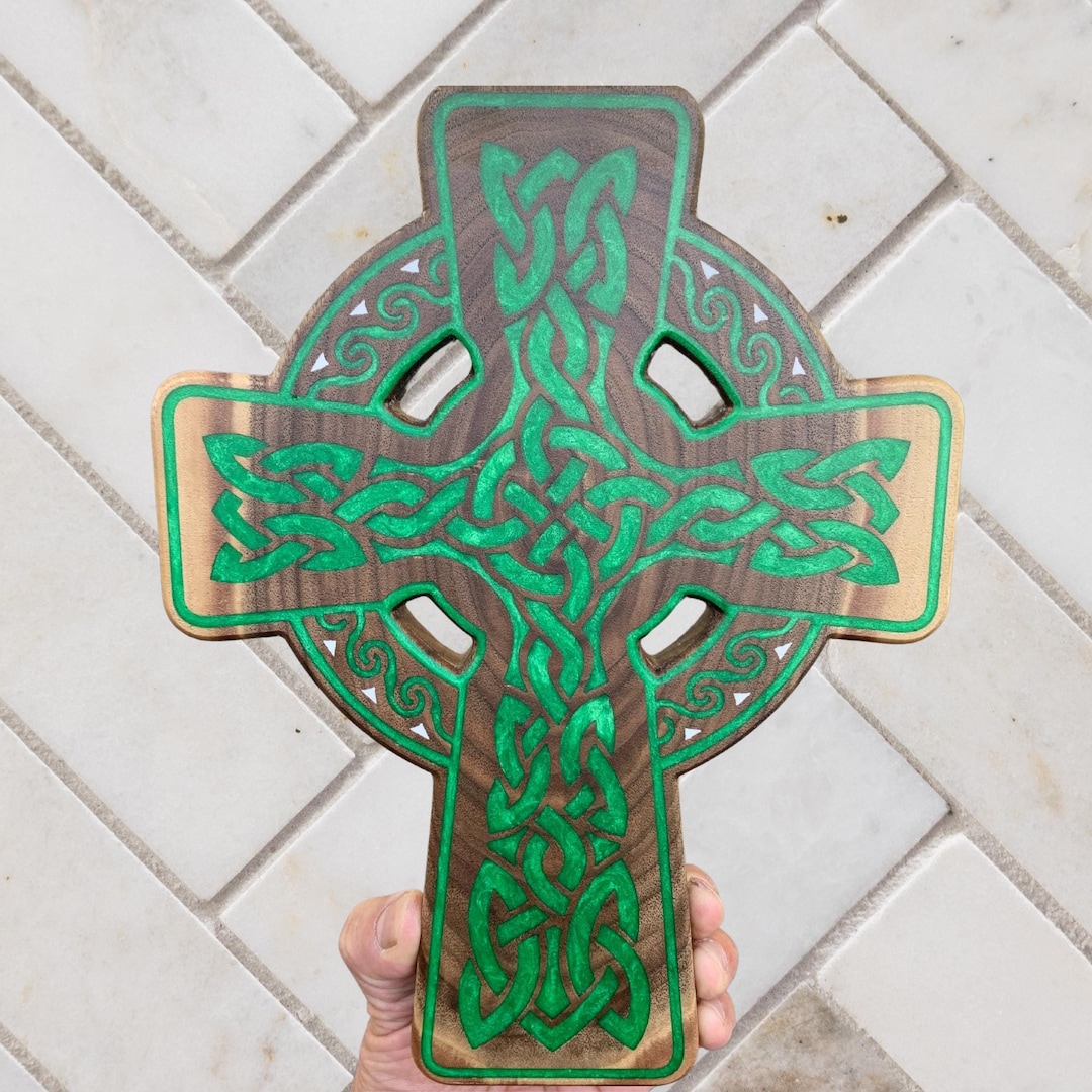 Wood Celtic Cross, Irish Gifts, Large Wooden Cross, Celtic Accessories ...