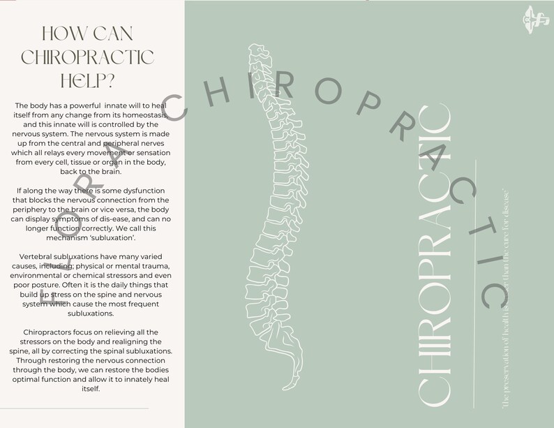 Chiropractic Leaflet- Introducing Patients to Chiropractic PDF Download ...