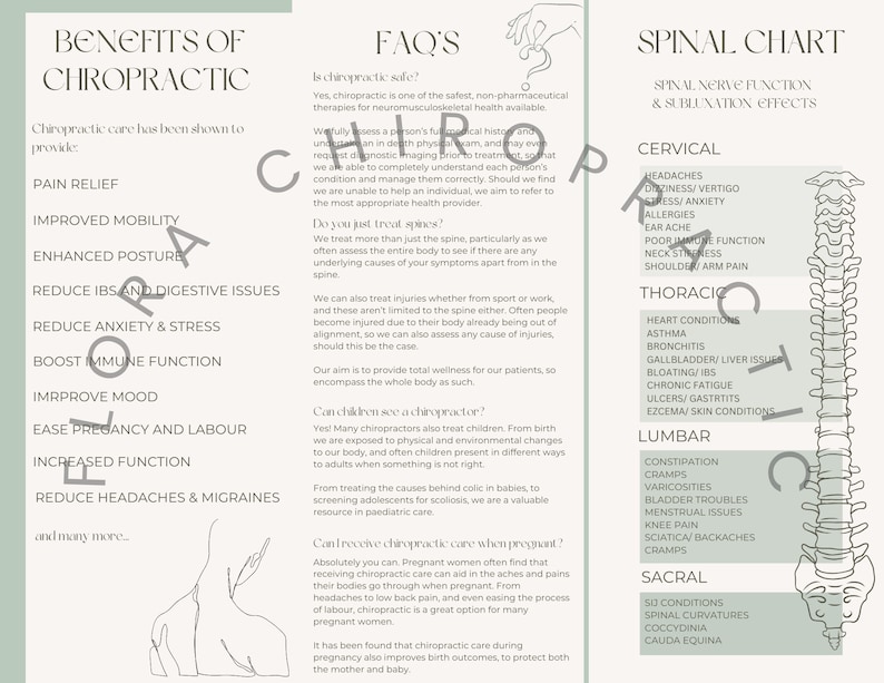 Chiropractic Leaflet- Introducing Patients to Chiropractic PDF Download ...
