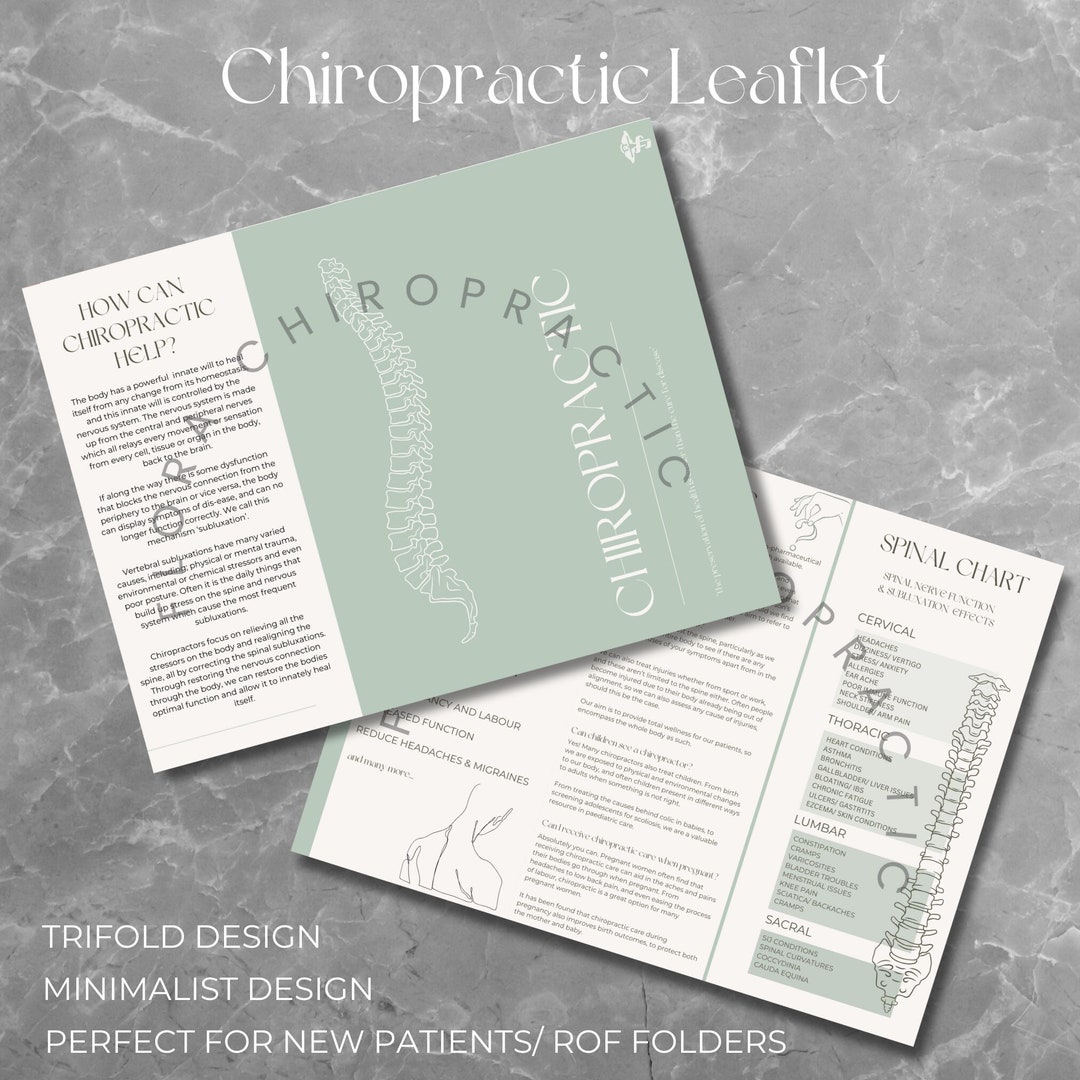 Chiropractic Leaflet- Introducing Patients to Chiropractic PDF Download ...