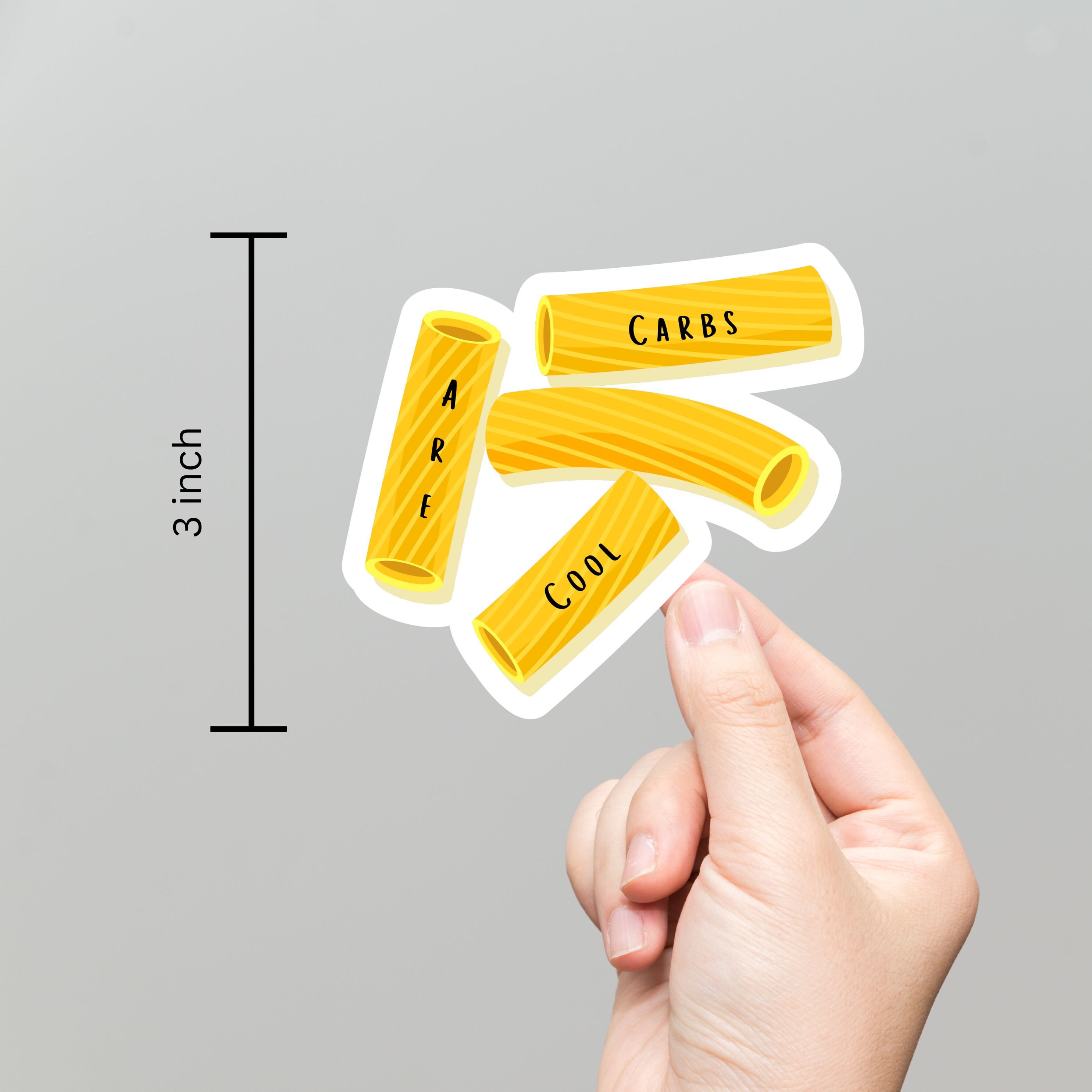 Carbs Are Cool Sticker, Mental Health Sticker, Eating Disorder Recover ...