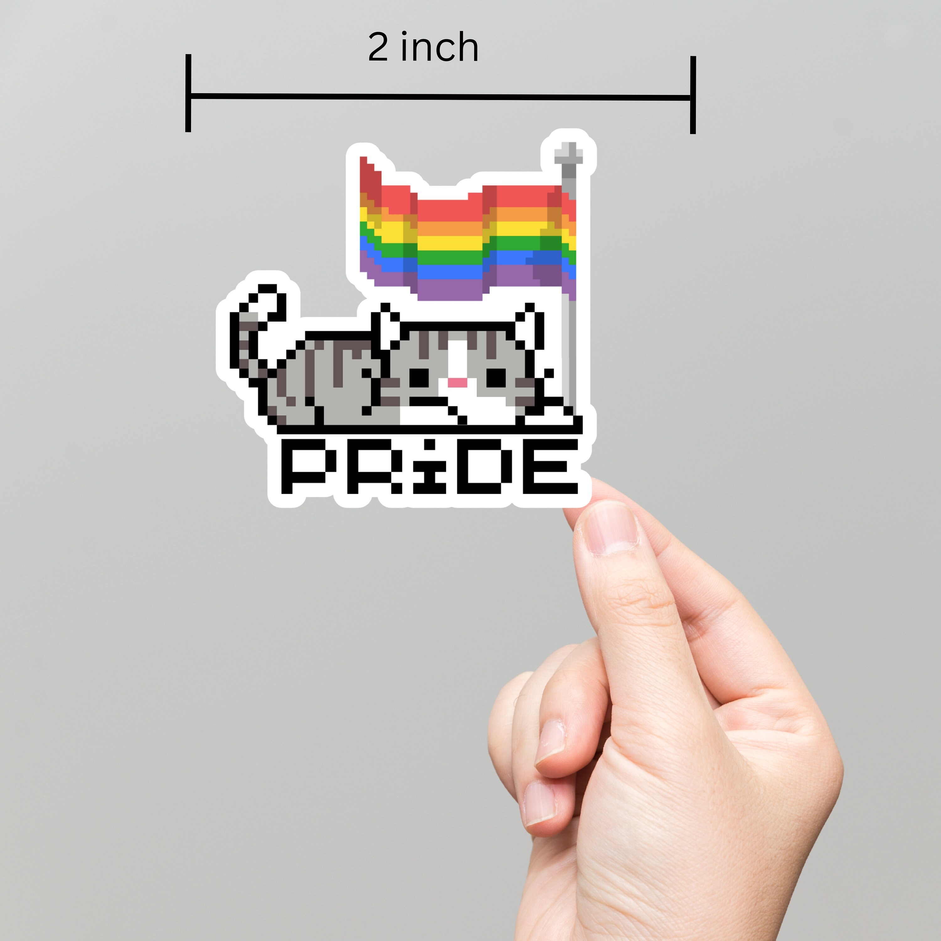 Pride Sticker Pack, Pride Month Stickers, Animal Stickers, Cat Otter ...