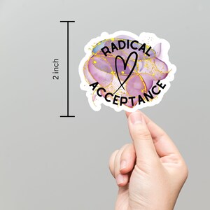 Radical Acceptance Sticker, Mental Health Sticker, Self Love Sticker ...