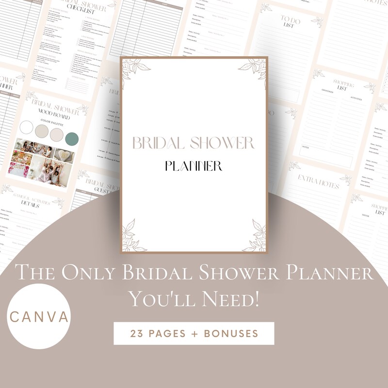 Bridal Shower Planner Printable - Etsy