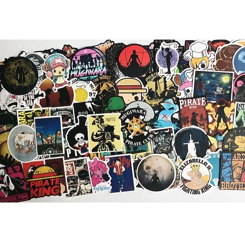 100 Pcs Anime Mix Stickers Manga Vinyl Stickers Anime - Etsy