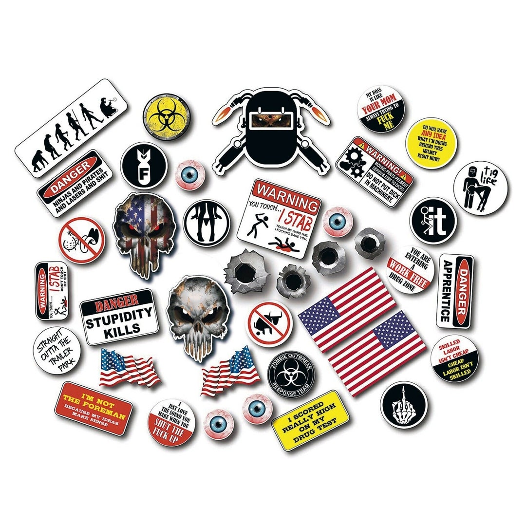 42 Funny Hard Hat Sticker Construction Welder Union - Etsy