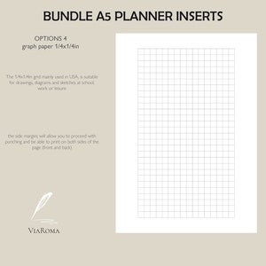 Printable A5 Lined, Graph & Dot Paper bundle A5 Portrait Format PDF ...