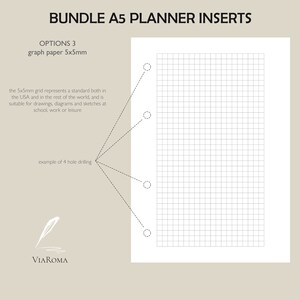 Printable A5 Lined, Graph & Dot Paper bundle A5 Portrait Format PDF ...
