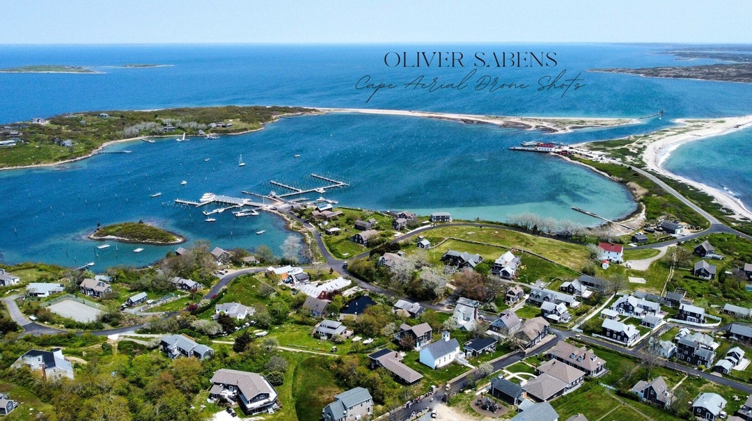 Cuttyhunk Island Drone Digital Print - Etsy