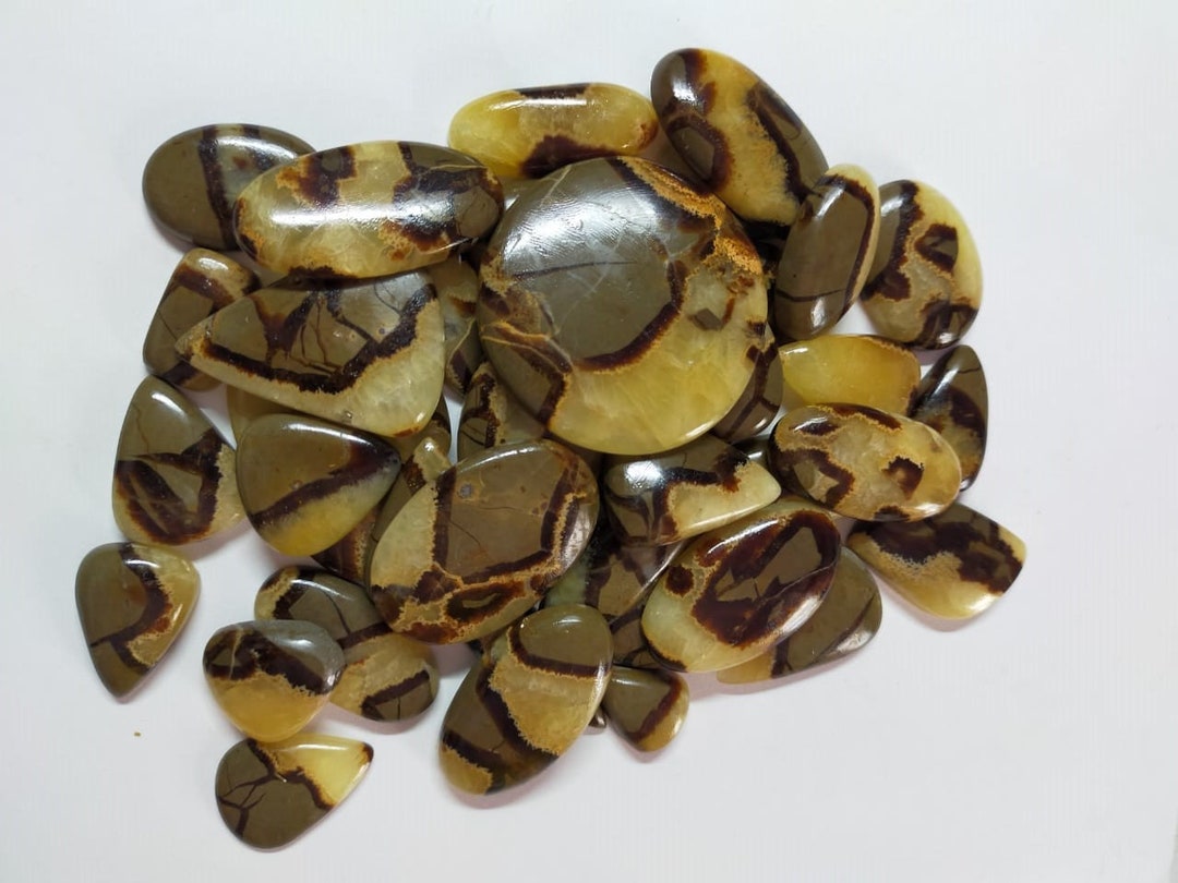 Super Quality Beautiful Yellow Septarian Gemstone. Natural Septerian ...