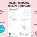 Small Business Receipt Template, INSTANT DOWNLOAD, Business Invoice ...