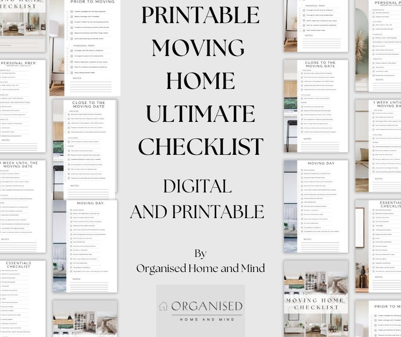 The Ultimate Moving Checklist, House Move Checklist, Home Checklist ...