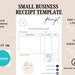 Small Business Receipt Template, INSTANT DOWNLOAD, Business Invoice ...