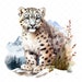 20 High-quality Cute Snow Leopard Clipart - Cute Snow Leopard Digital ...
