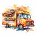 Food Truck Watercolor Clipart – Commercial Use (digital Download) - Etsy