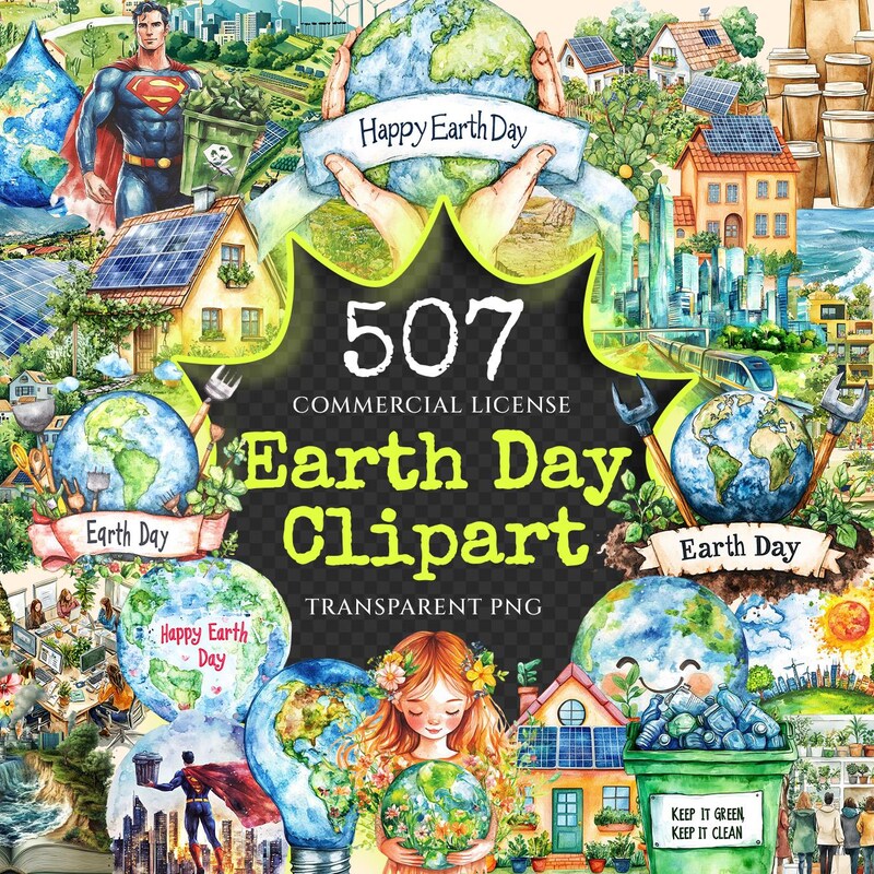 Earth Day Clip Art - Etsy