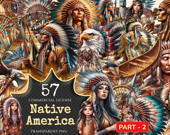 Indigenous Easter Clipart Design Bundle Png Native Digital Download for ...