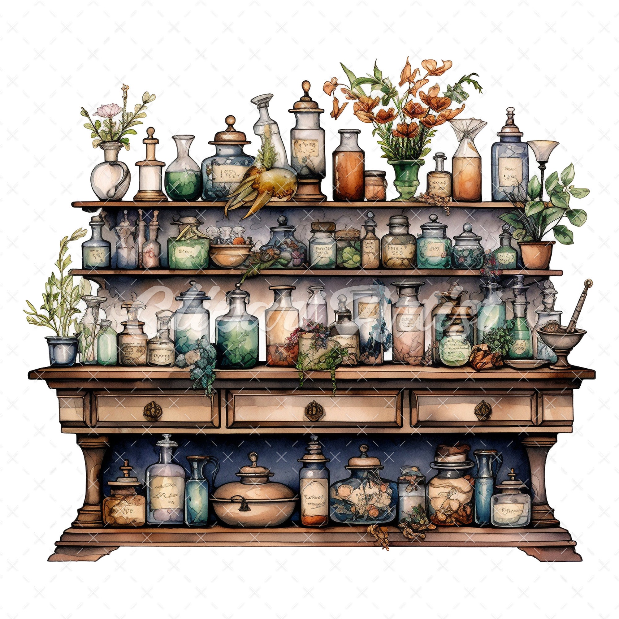 20 High-quality Apothecary Cabinets Clipart Apothecary - Etsy