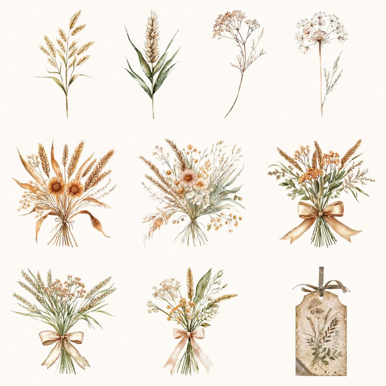 Barley Grass PNG, Rusted Plow Floral Arrangements (digital Download) - Etsy