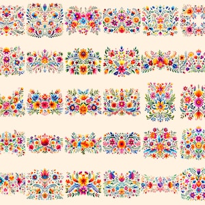 Mexican Watercolor Clipart Bundle - 275+ Transparent PNG, Vibrant ...