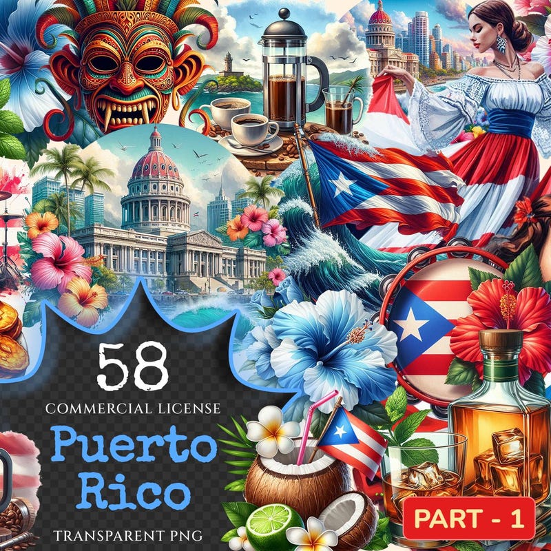Puerto Rico Poster - Etsy