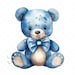 20 High-quality Blue Teddy Bear Clipart Blue Teddy Bear Digital ...