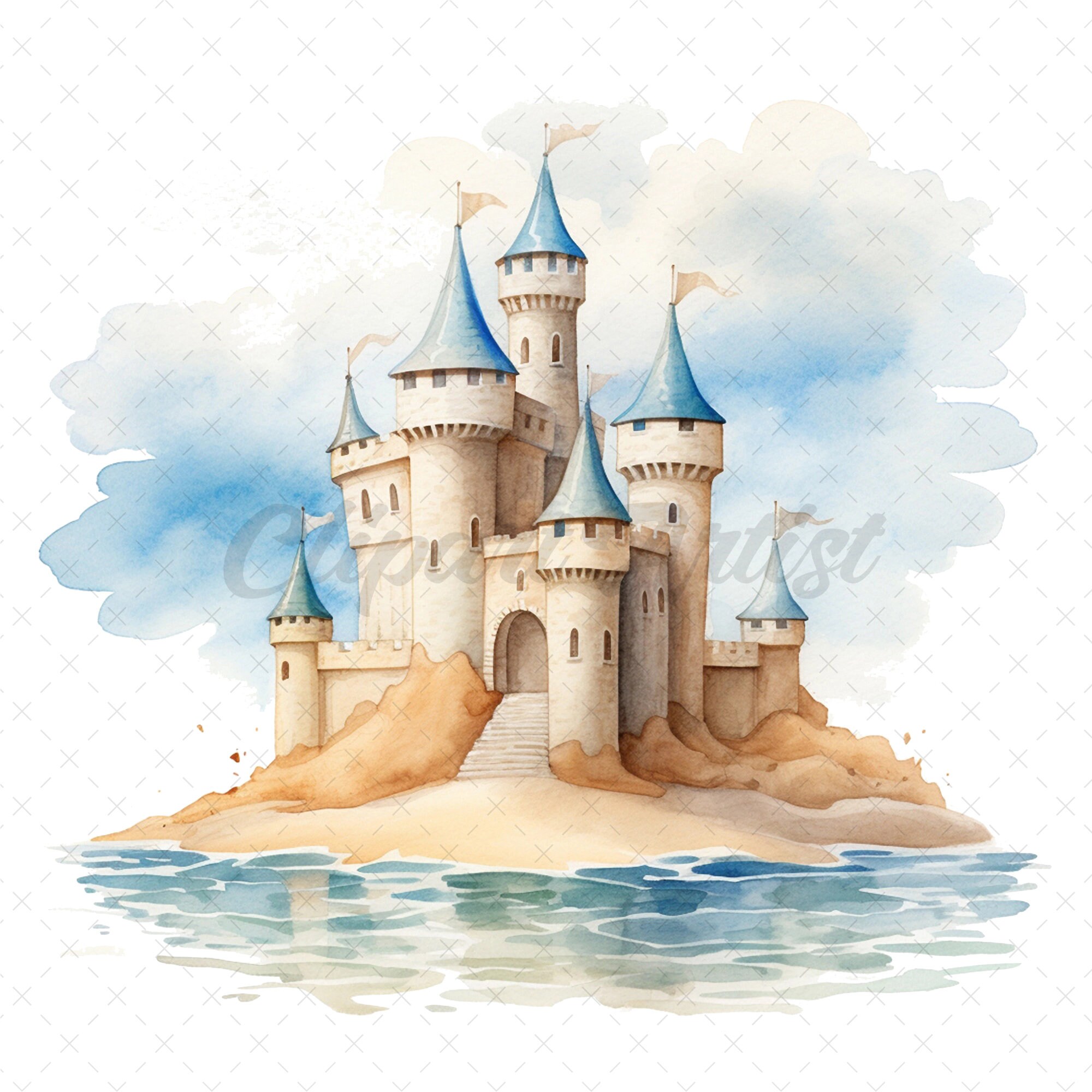 20 High-quality Sandcastle Clipart Sandcastle Digital - Etsy