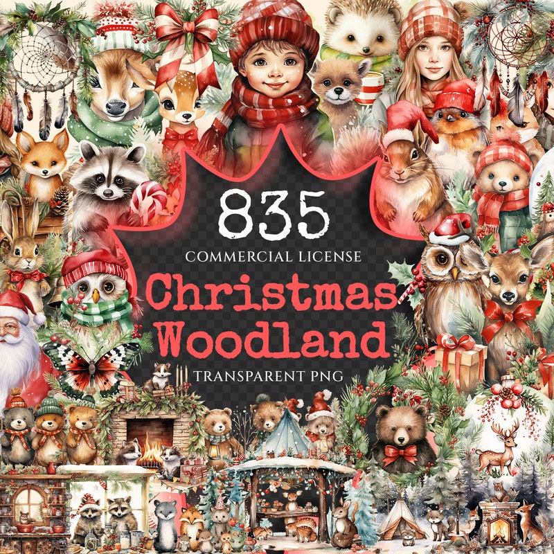 Woodland Clip Art - Etsy