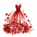 Red Dress Watercolor Clipart – Fashion Illustration (digital Download ...