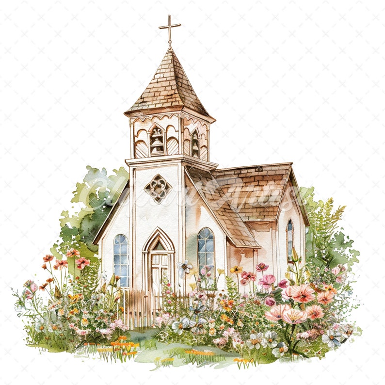 22 High-quality Church Clipart Church Digital Watercolor JPG Instant ... 22 High-quality Church Clipart Church Digital Watercolor JPG Instant ...
