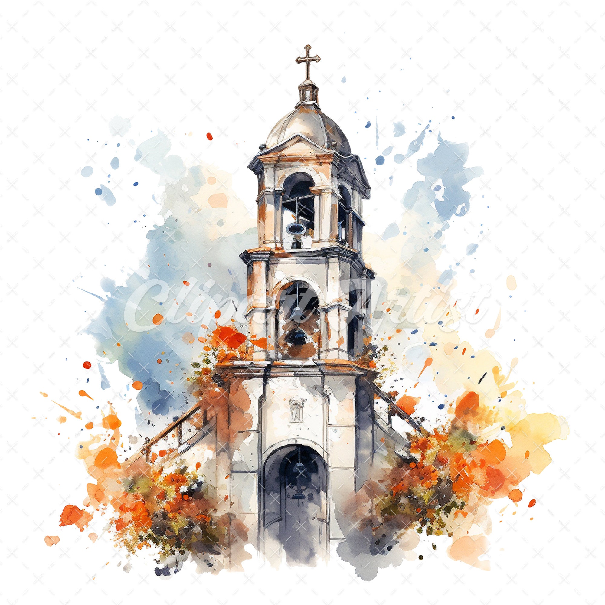 20 High-quality Bell Tower Clipart Bell Tower Digital - Etsy