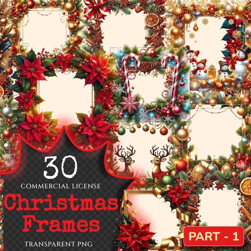 Christmas Card Frames - Etsy