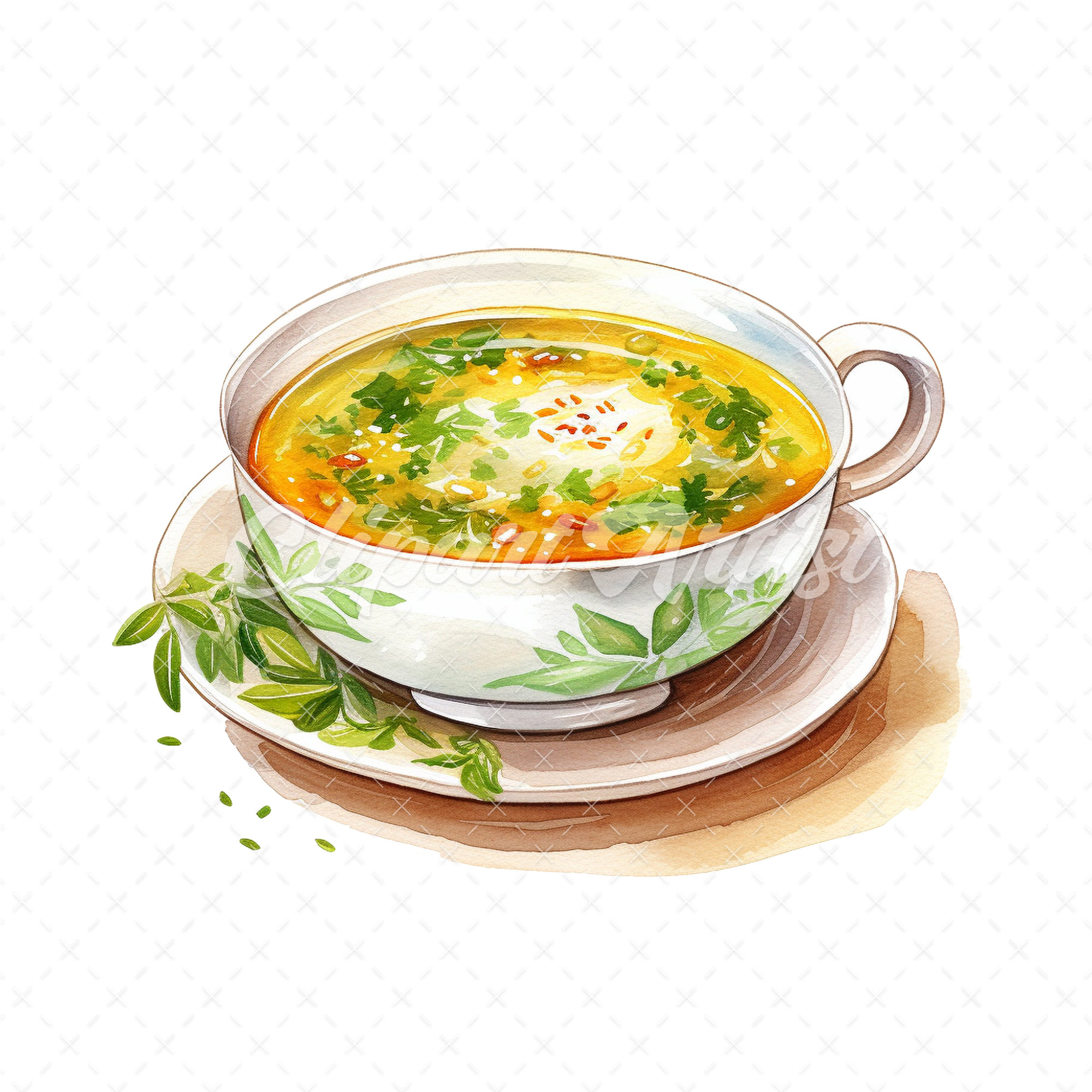20 High-quality Soup Clipart Soup Digital Watercolor JPG Instant ...