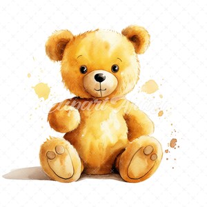 20 High-quality Yellow Teddy Bear Clipart - Yellow Teddy Bear Digital ...