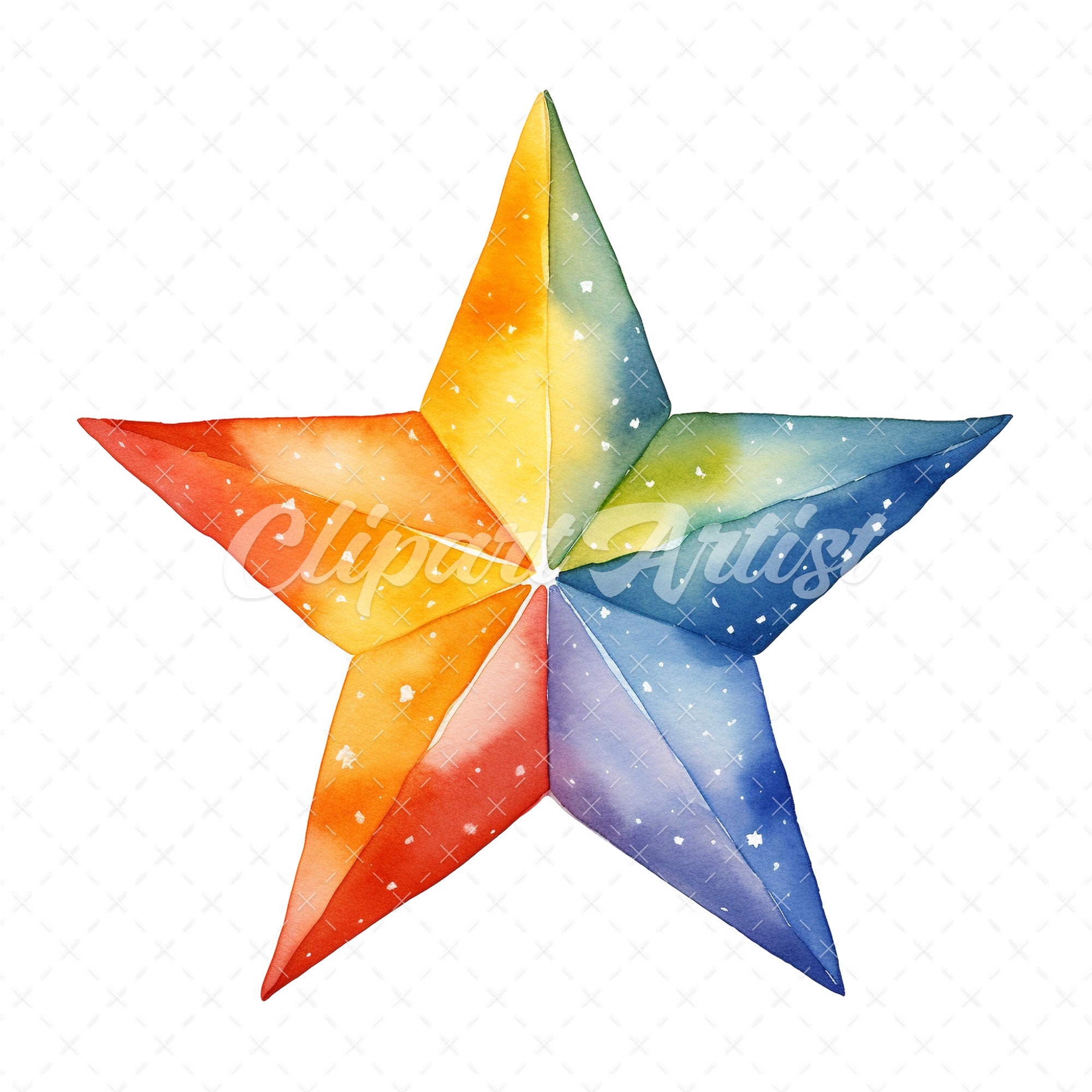 20 High-quality Star Clipart Star Watercolor JPG Instant - Etsy