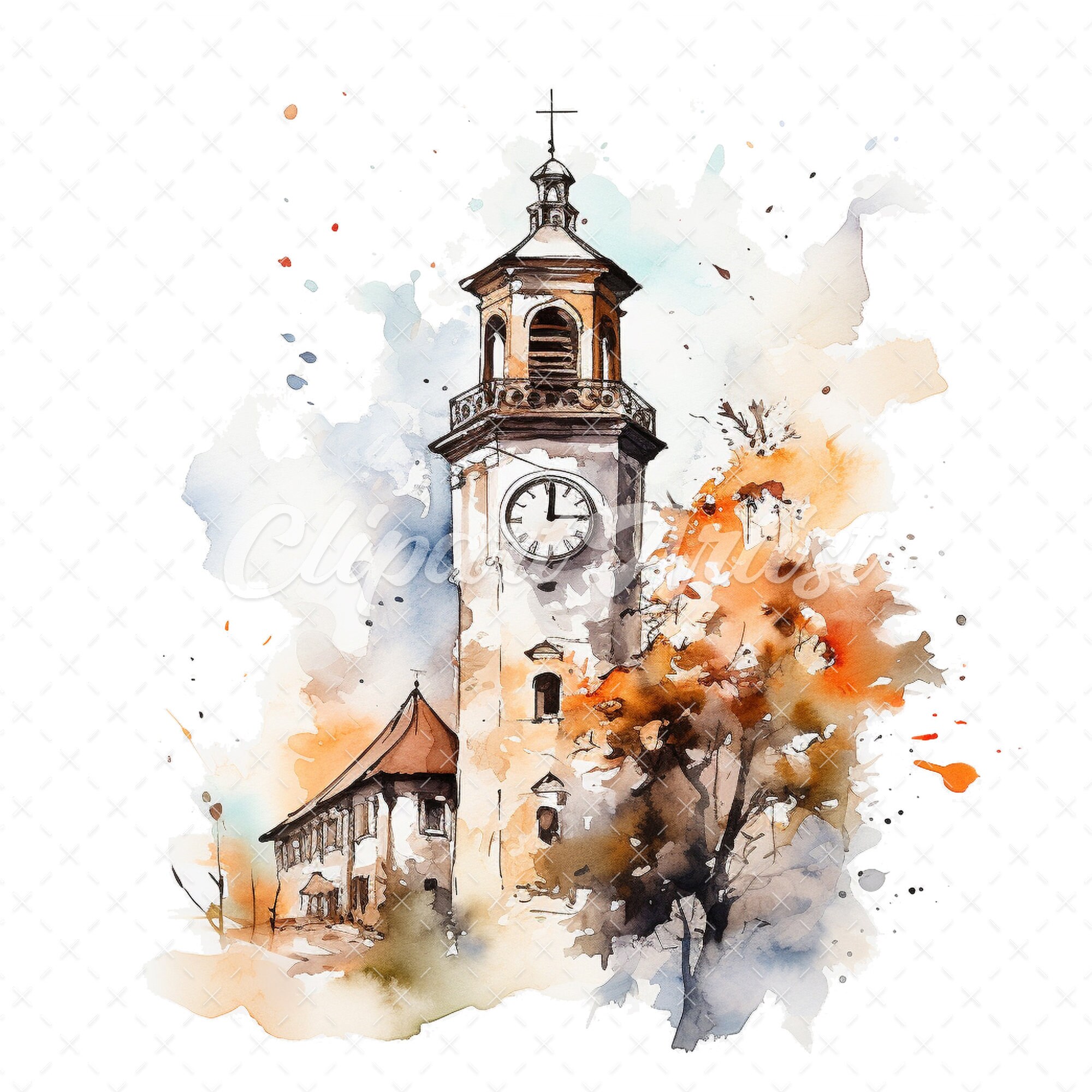 20 High-quality Bell Tower Clipart Bell Tower Digital - Etsy